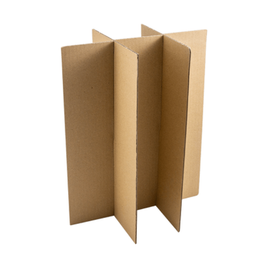 6 Bottle Corrugated Cardboard Carton Dividers - Plasdene Glass-Pak Pty Ltd