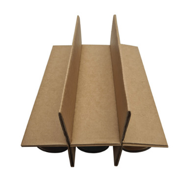 Wholesale 6 Bottle Brown Cardboard Concertina Divider
