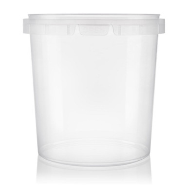 1.13Ltr Clear Plastic Tub 118mm T/E Finish - Plasdene Glass-Pak Pty Ltd