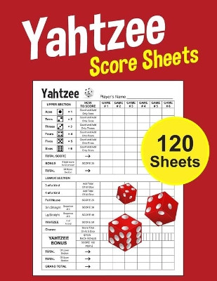 Yahtzee Score Sheets: Large 8.5 x 11 inches 120 Pages yahtzee score ...