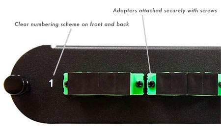 Corning® CCH Compatible Fiber Adapter Panel with 3 SC Duplex Adapters ...