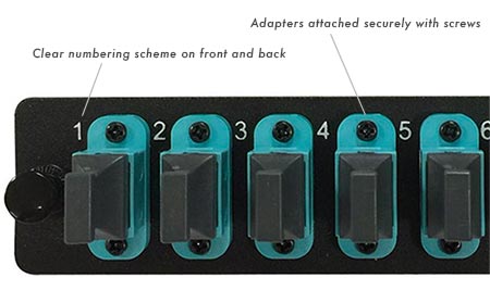 LGX Fiber Adapter Panel with 8 MTP Simplex Adapters/Ports - LYNN
