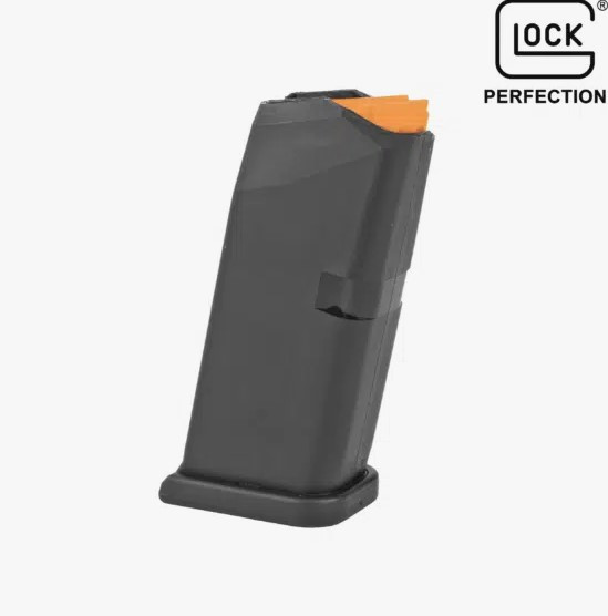 GLOCK G26 10RD 9MM MAGAZINE ORANGE FOLLOWER OEM