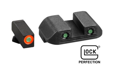 AMERIGLO BOLD TRITIUM NIGHT SIGHTS ORANGE FRONT SIGHT FOR GLOCK 9MM ...