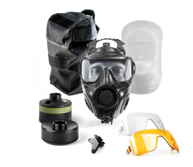 AVON PROTECTION FM54 RESPIRATOR TWIN PORT GAS MASK SPECIALIST RESPONDER KIT