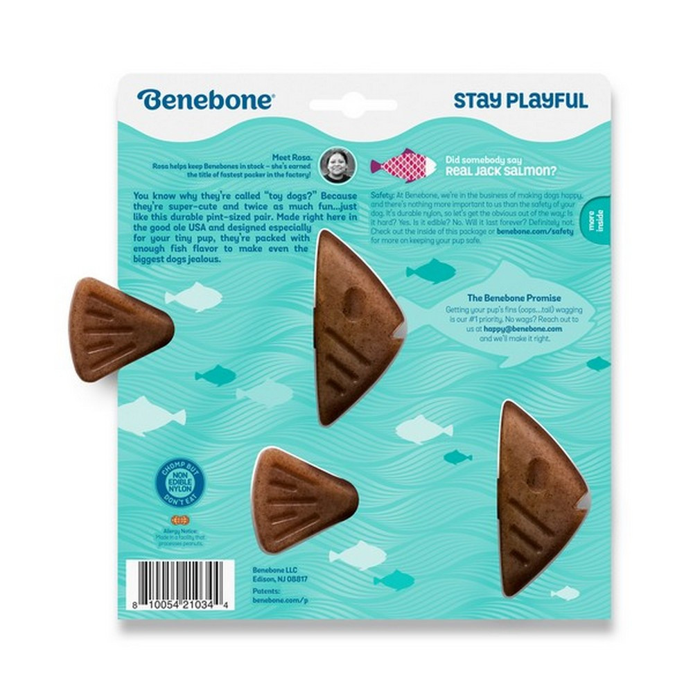 Benebone Tiny 2 Pack Fishbone - Irresistible Fish Flavor Dog Chews for ...