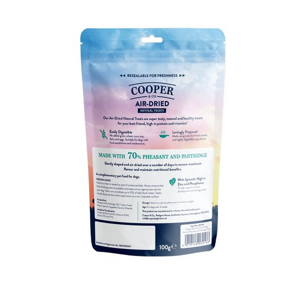 Cooper & Co Simply Meaty Active Pheasant & Partridge 100g | Just for Pets