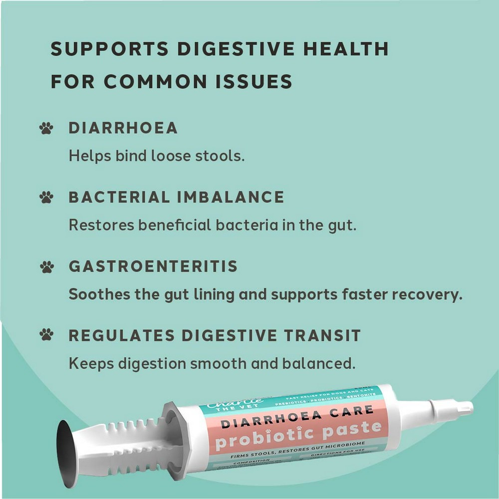 Charlie The Vet Diarrhoea Probiotic Paste | Just for Pets