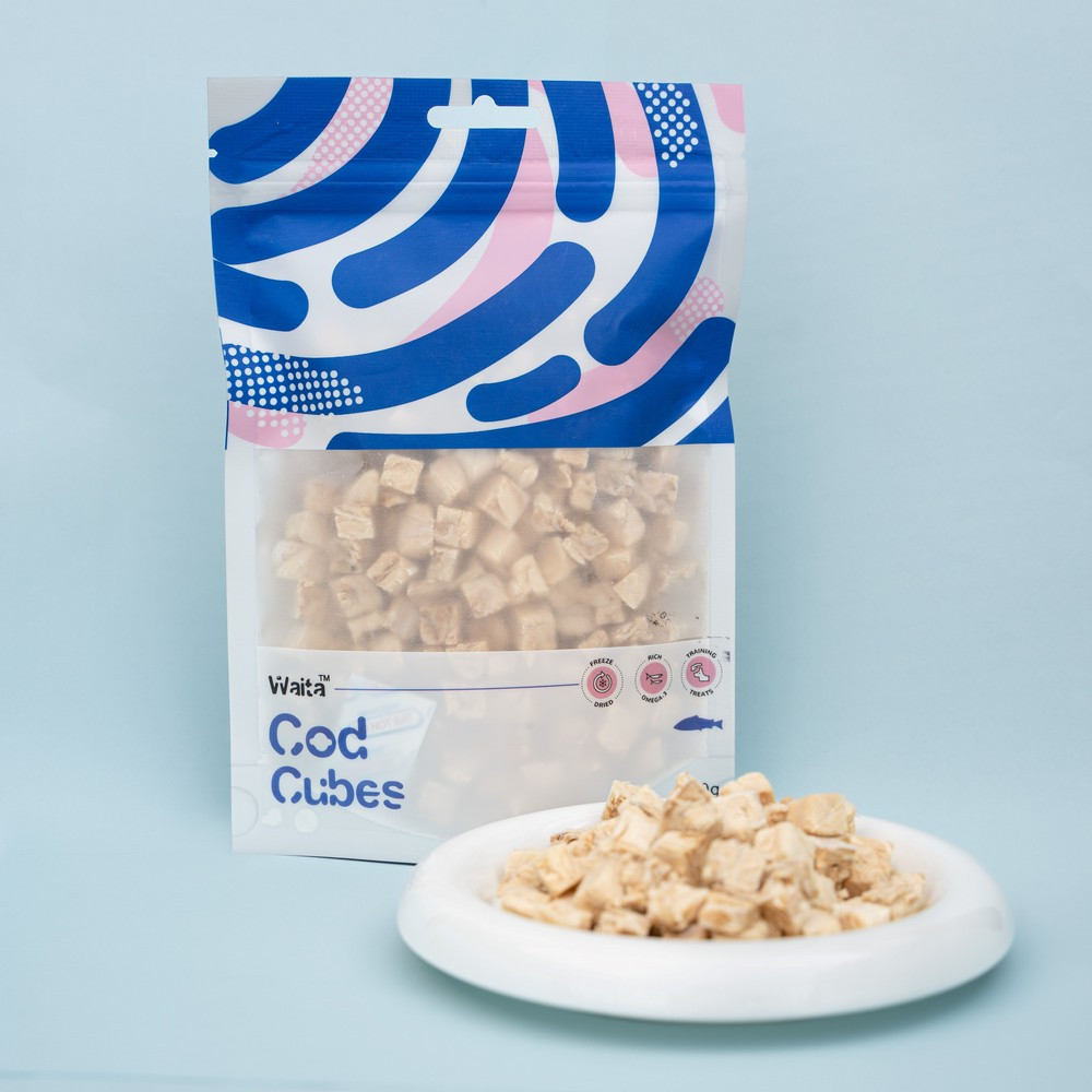 Waita Freeze Dried Cod Cubes 40g | Just for Pets