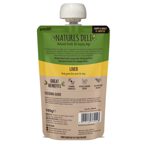 Natures Deli Liver Paste 100g | Just for Pets
