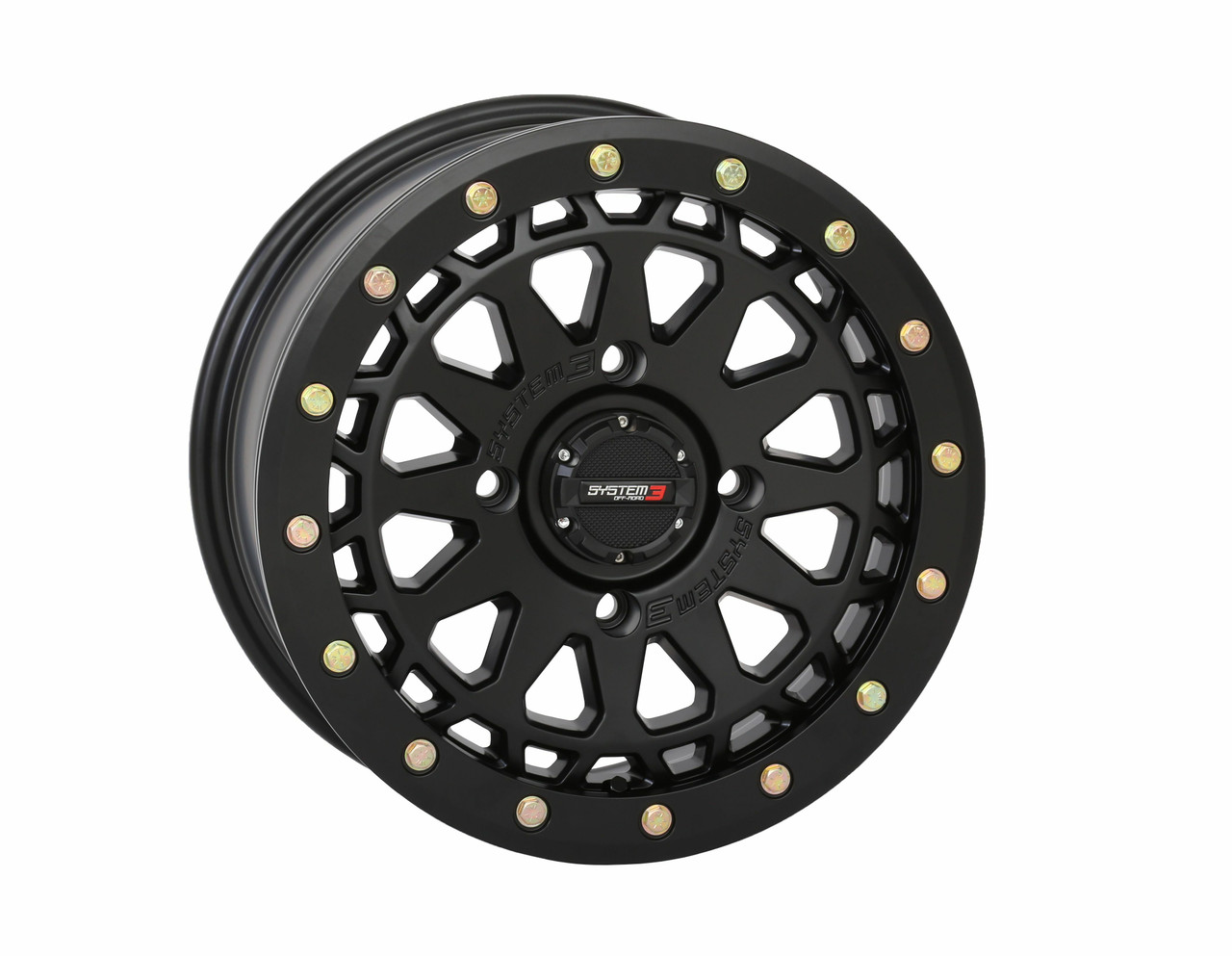 System 3 Off-Road SB-6 Beadlock Wheel 15x7 4/137 6+1 (+45 mm) Matte ...