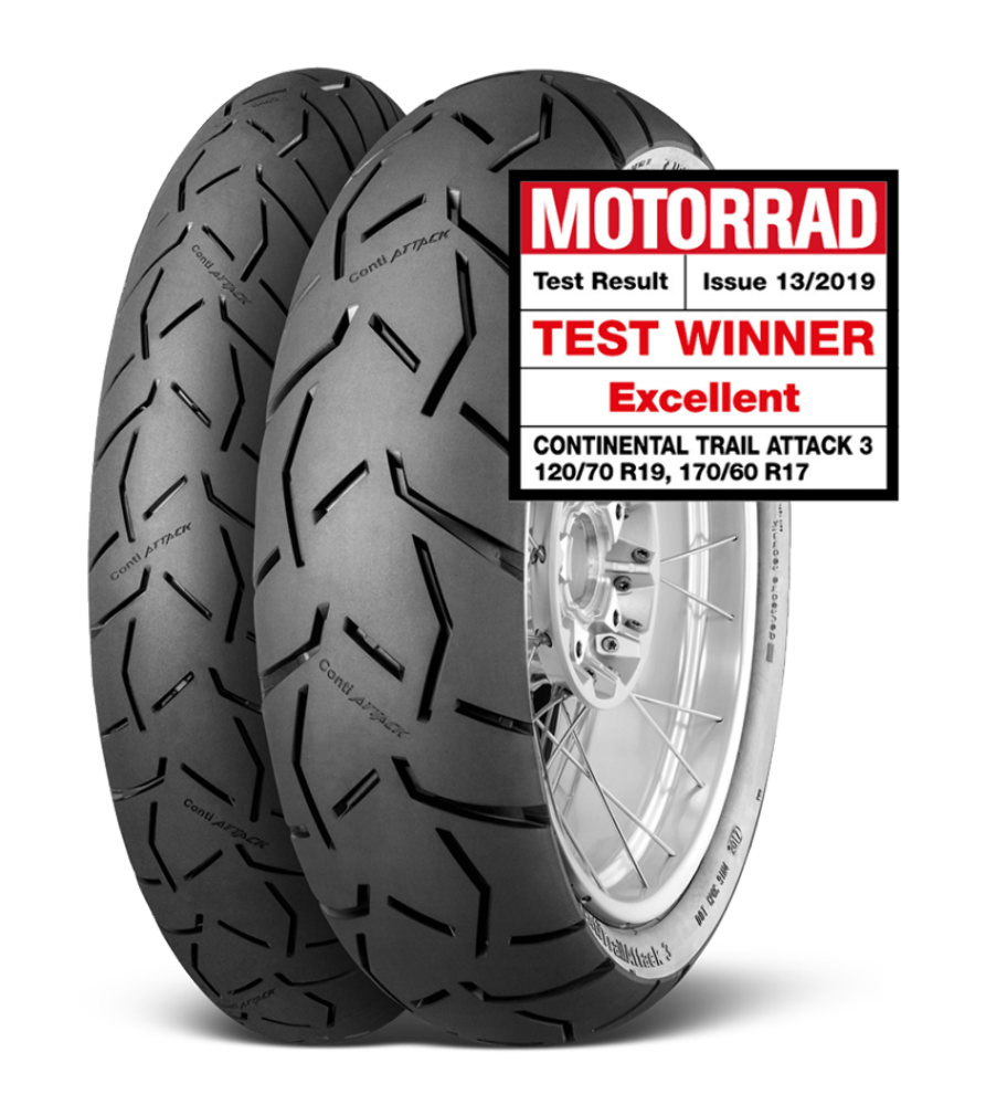 Continental Conti Trail Attack 3 150/70ZR-18 70V Rear Motorcycle ...