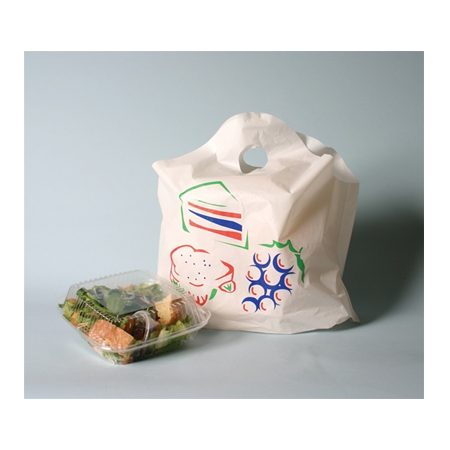 24" x 20" Take Out Bags, White Printed