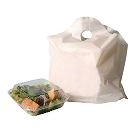 19" x 18" Take Out Bags, White Plain