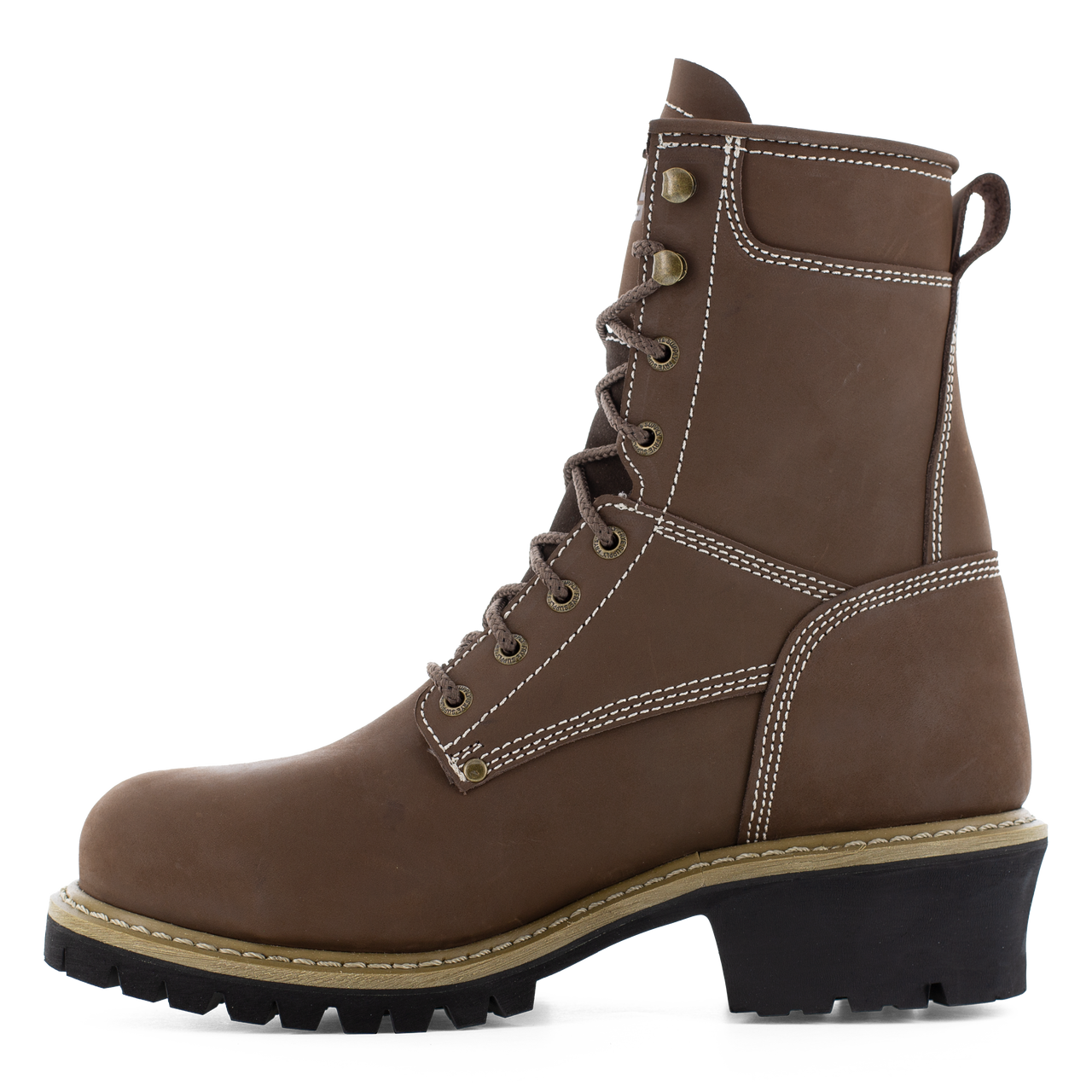 The Safety-Crafted 8" Waterproof Logger Work Boot - FR40202 - Frye Supply
