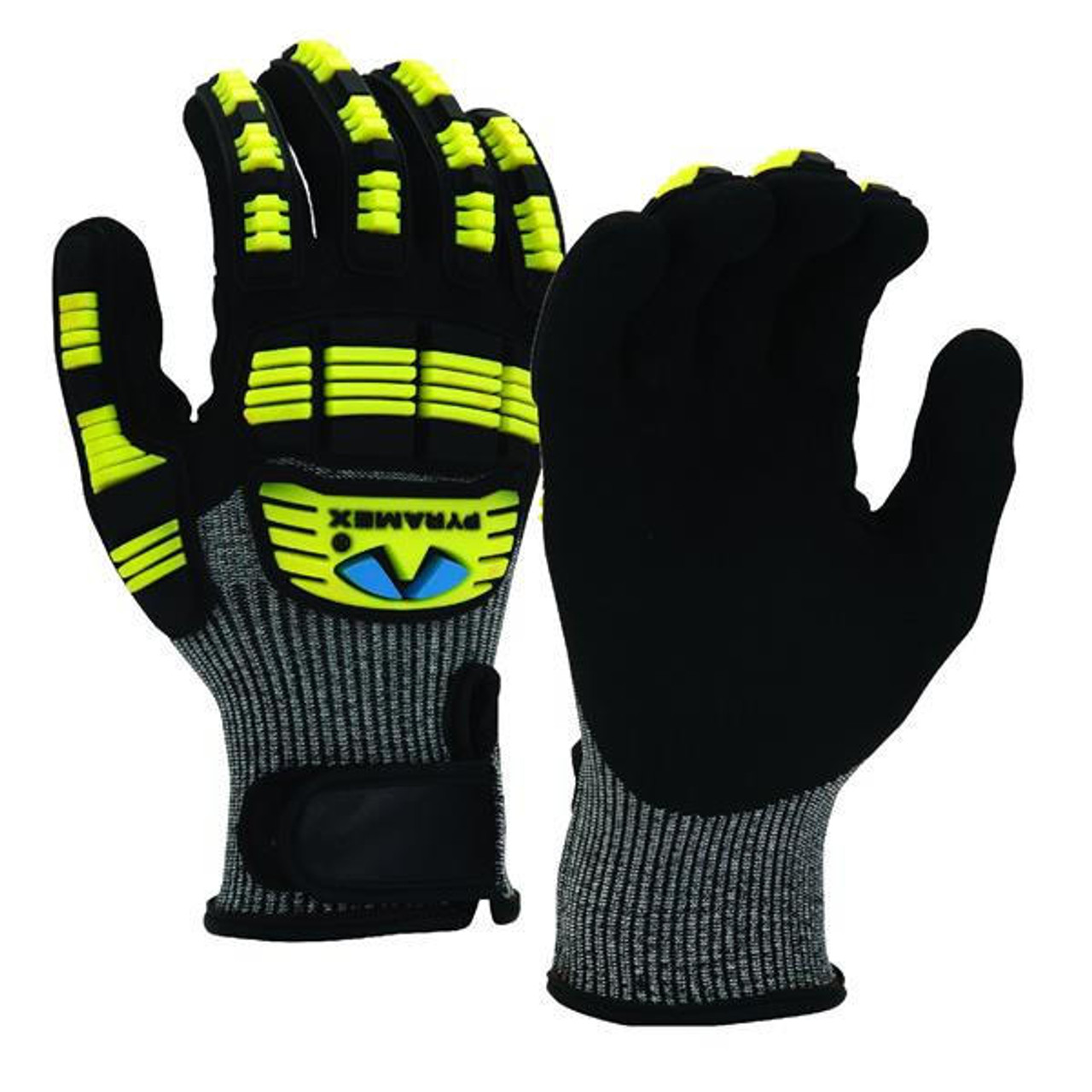 Pyramex GL610C Cut and Impact Resistant Nitrile Dipped Glove w Touchscreen