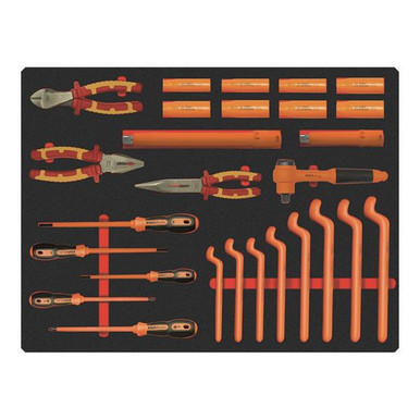 Ega Master Electricians Tool Set Including E51054 Tool Case 27 Piece ...