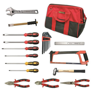 Ega Master Mechanics Tool Set Including Tool Bag 18 Piece - Total Source