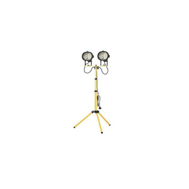 Faithfull Twin Lamp Site Light Adjustable Stand - Total Source