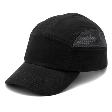 Pyramex Black & Gray 7cm Peak Bump Cap - Total Source