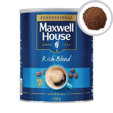 Maxwell House Instant Coffee Granules Rich Blend Tin 750g - Total Source