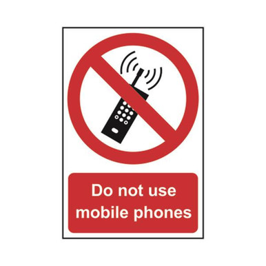 Safety Signs: Restricted Access / General No Not Use Mobile Phones ...
