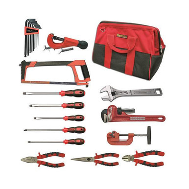 Ega Master Plumbing Tool Set Including Tool Bag 16 Piece - Total Source