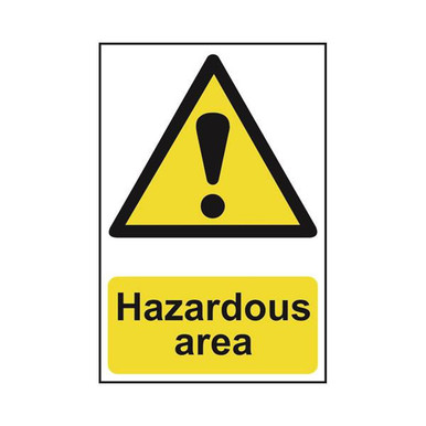 Safety Signs: Hazard Warnings Hazardous Area - Tekni Industrial USA