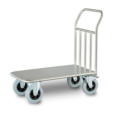 Hupfer Single-Ended Platform Stainless Trolley - Total Source