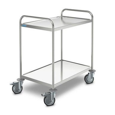 Hupfer Medical General Purpose Stainless Trolley w/ Two Shelves - Total ...
