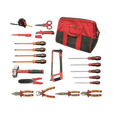 Ega Master Electricians Tool Set Including Tool Bag 21 Piece - Tekni ...