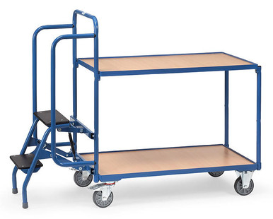 FetraShelved trolley in anthracite grey Platform