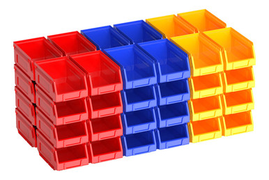 Bott Plastic Bin Kit Mixed Colours - Tekni Industrial