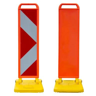 Horizont Collapsible delineator, right showing, chevron sheeting