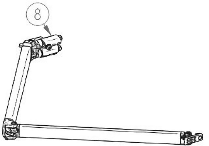 Thule 6200 Awning Spring Arm RH - 3-4.5m