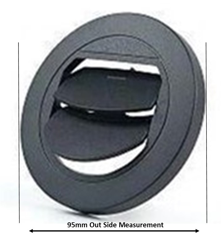 Universal 65mm Closeable Deflector Vent