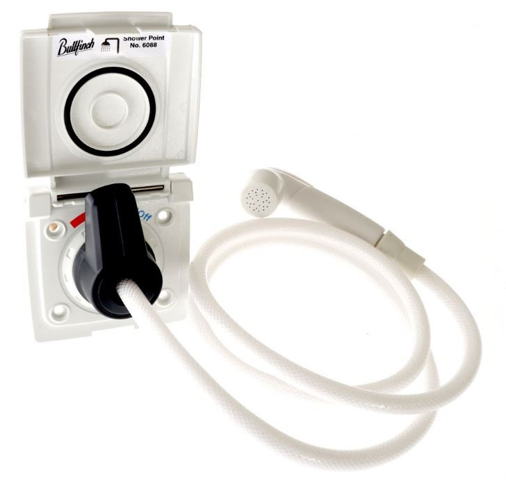 External Shower Point With 12mm JG Fittings - RV Supplies