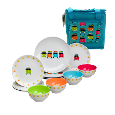 Flamefield 13pcs Dinner set - Happy Campers - RV Supplies