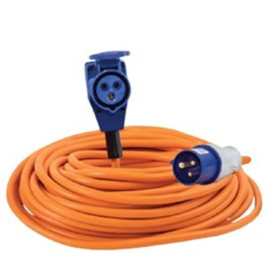 Mains Power Lead 25M Right Angle Connector