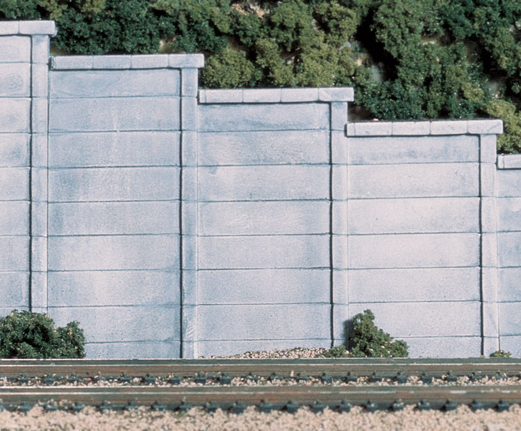 Woodland Scenics HO C1258 Retaining Wall Concrete
