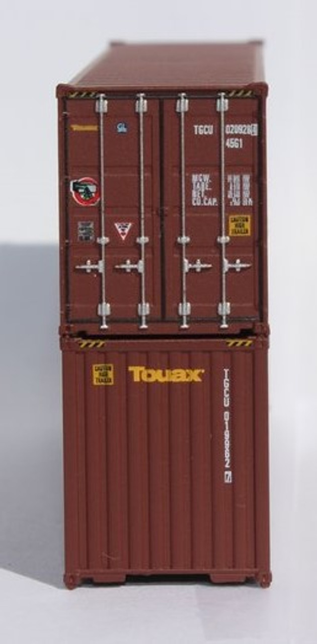 Jacksonville Terminal Company N 405086 40' High Cube Corrugated Side Containers MOL - 2 pack