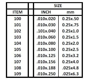 Evergreen Scale Models 100 - .010" X .020" Strip Styrene - 10 Pieces