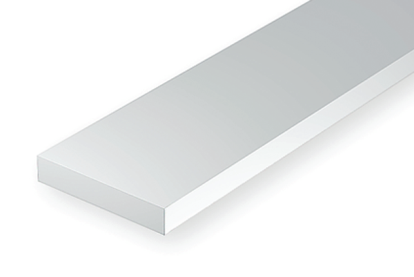 Evergreen Scale Models 100 - .010" X .020" Strip Styrene - 10 Pieces