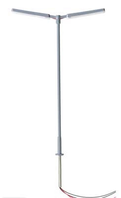 Atlas N 70000161 Parking Lot Light Double Arm Silver Mast Warm White ...