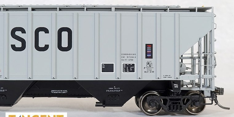 Tangent Scale Models HO 20062-08 Pullman-Standard PS-2CD 4750 Covered ...