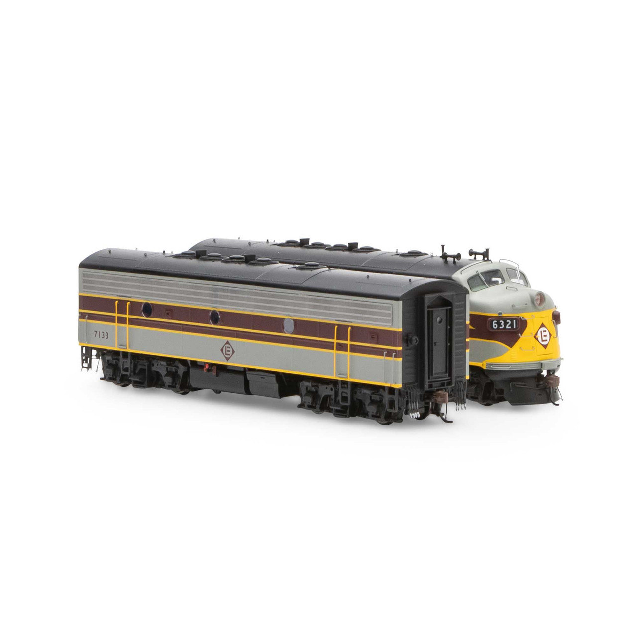 Athearn Genesis HO ATHG19358 DCC Ready EMD F7A/B Set Erie Lackawanna 'Freight' #6321/#7133