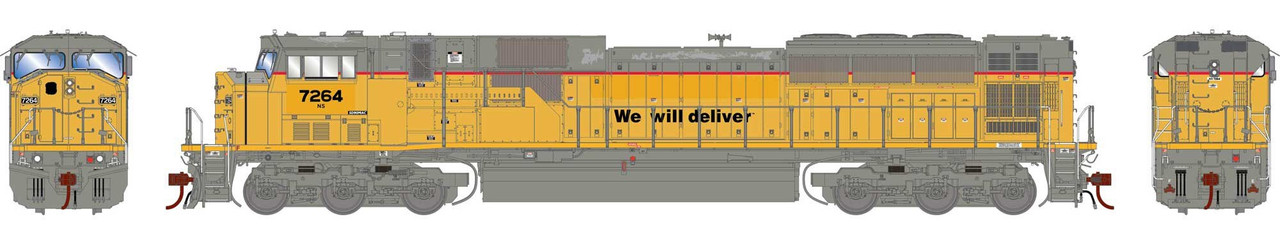 Athearn Genesis 2.0 HO ATHG27266 DCC Ready EMD SD90MAC Norfolk Southern NS #7264