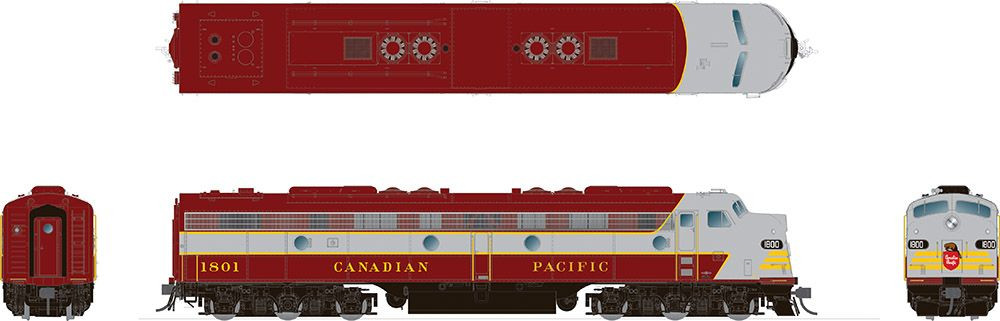 Rapido Trains Inc HO 28513 DCC/ESU Loksound 5 Equipped EMD E8A Canadian ...