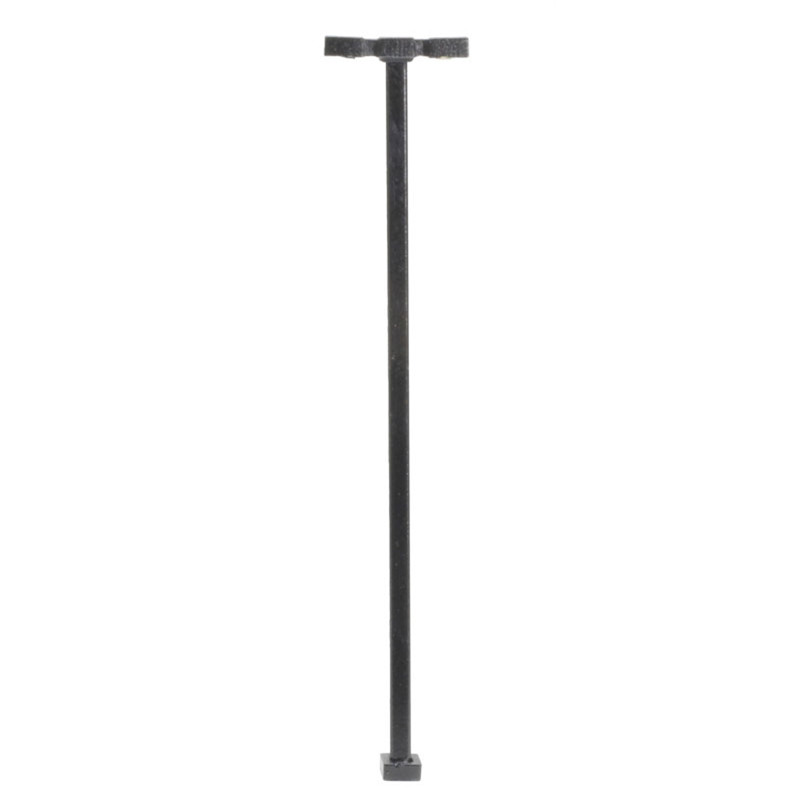 Atlas N 70000193 Light Fixture Double-Arm Square Black Color Warm White LED 30 Scale Feet Tall 3 ...