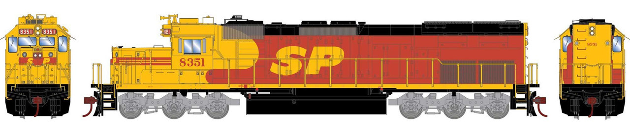 Athearn HO ATH73048 DCC Ready EMD SD40T-2 Locomotive SP 'Kodachrome' #8351
